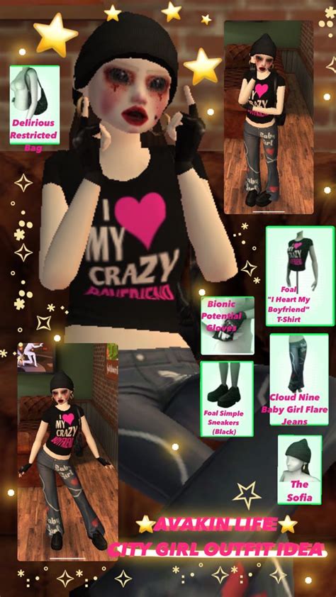 Follow And Check Profile For More Outfot And Face Idea Avakin Life⭐️ Avakin Life City Girl