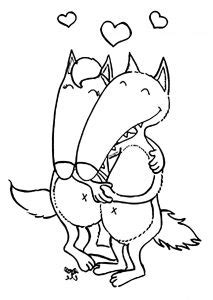 Coloriage De Loups Coloriages Pour Enfants