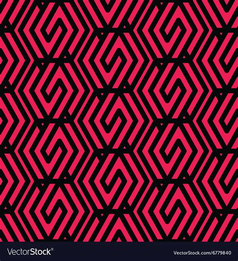 Bright Rhythmic Textured Endless Pattern Maze Vector Image