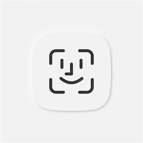 Premium Vector Face Scan Icon Recognition Id Sign Facial Biometric Symbols Identity People