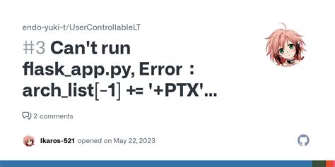 Can T Run Flask App Py Errorarch List PTX IndexError List Index Out Of Range