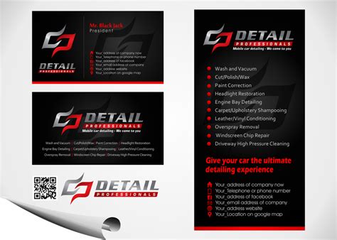 Auto Detailing Business Cards Examples Free Printable Car Detailing