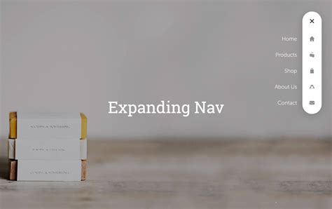 Expanding Nav Button Widget For Adobe Muse By Musethemes
