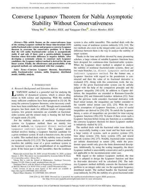 Pdf Converse Lyapunov Theorem For Nabla Asymptotic Stability Without