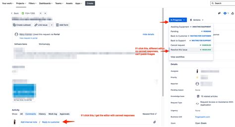 Different Editor When Pending Closing Ticket