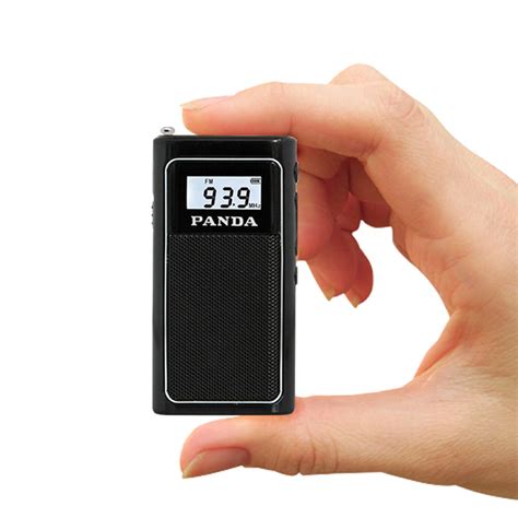 熊猫 6200迷你袖珍便携式老人mp3插卡充电fm调频半导体小型收音机虎窝淘
