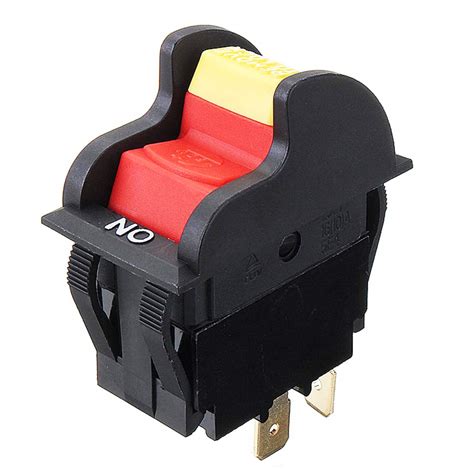 Buy Industrial Pushbutton Switches KEDU HY7 125V 250VAC Key Locking Push Button Switch 4 Pins