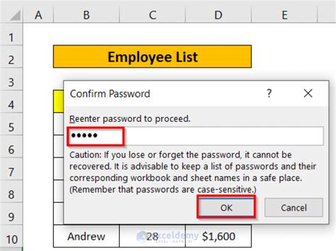 How To Protect Excel Sheet From Viewing Using Password Exceldemy