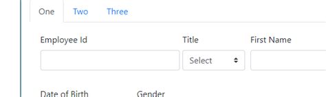 Html Multi Tab User Registration Form Angular 8 Stack Overflow