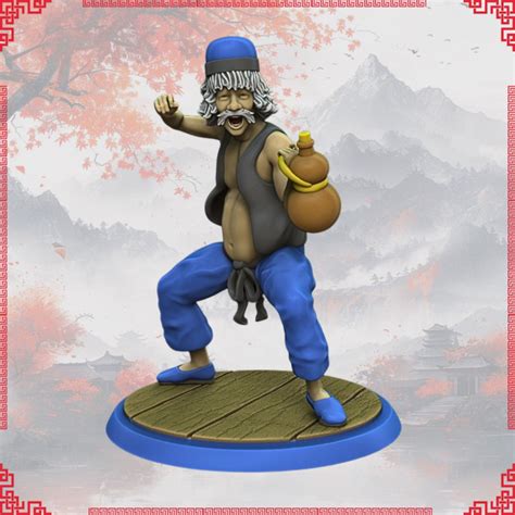 3d Printable Drunken Master By Miniaturescraze