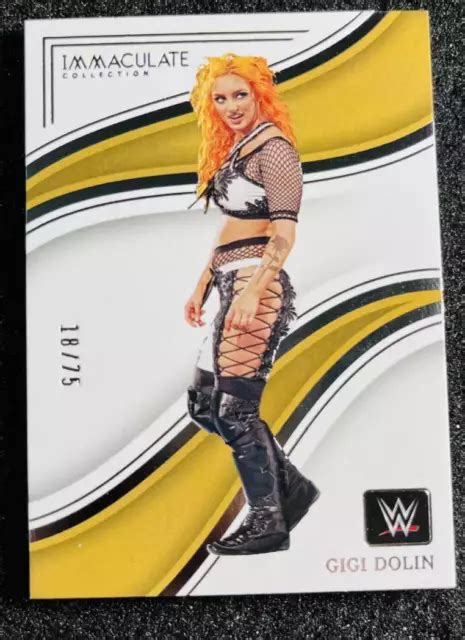 Gigi Dolin 2023 Panini Immaculée Collection Wwe 1875 Nxt 67 Eur 208