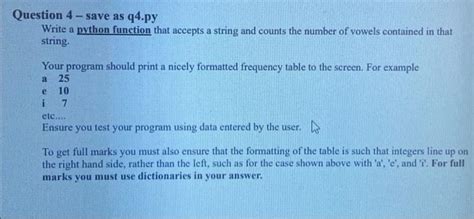 solved question 4 save as q4 py write a python function that