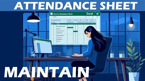 How To Maintain Attendance Sheet In Ms Excel Attendance Sheet Ms Excel Youtube