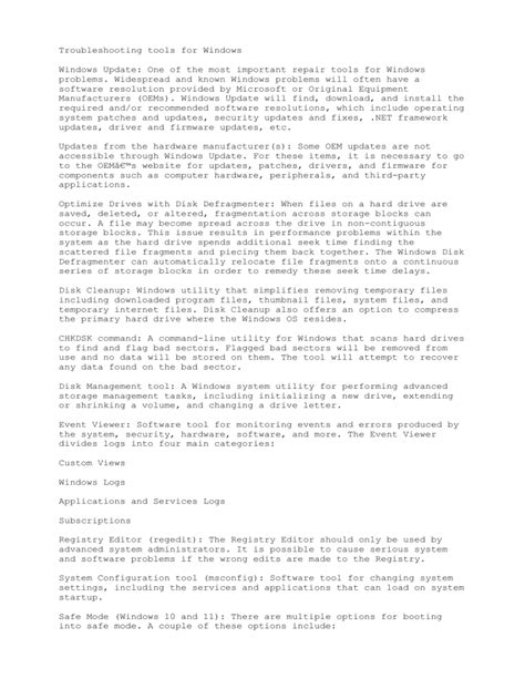 Windows Troubleshooting Guide Common Problems And Solutions