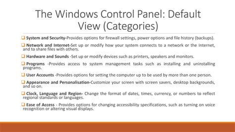 Working With Windows Operating System Pptx