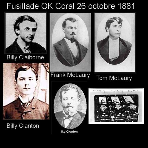 Photo En Bas A Droite Tom Mclaury Frank Mclaury Et Billy Clanton De