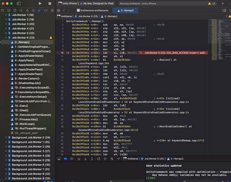 M1 Native 202120b330787 Shader Keyword Remapping Related Crashing Both Editor And Build