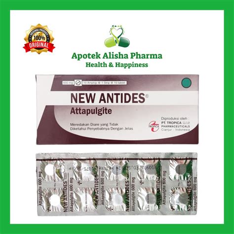 Jual New Antides Tablet Box Isi 100 Attapulgite 600mg Obat Diare Shopee Indonesia