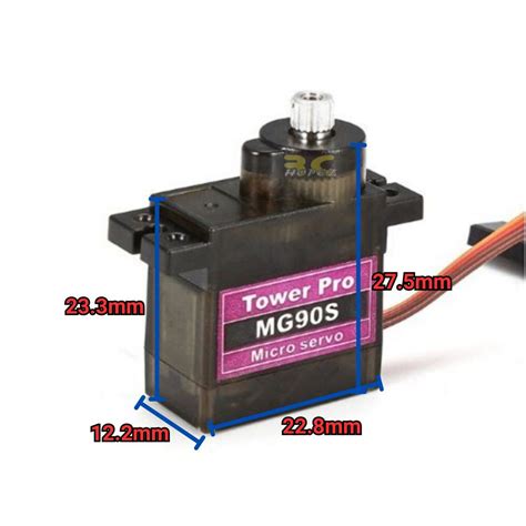 Towerpro Mg90s 9g Micro Analog Metal Gear Servo 180 Degree With Servo