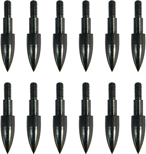 12pcs Archery Arrow Tips 100 125 150 200 Grain Field Points Target