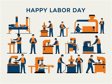 Scaffolding And Labor Day Unity Premium Ai Generated Image