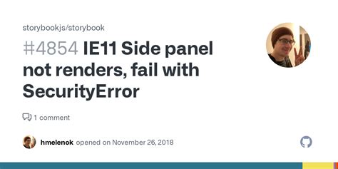 Ie11 Side Panel Not Renders Fail With Securityerror · Issue 4854