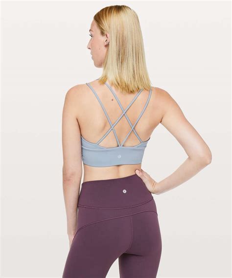 Lululemon Pushing Limits Bra Concrete Blue Lulu Fanatics
