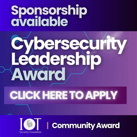 Iot Security Foundation On Linkedin Techworksawards2024 Galadinner Applynow