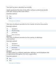 Introduction To Computers Module 3 Pdf Your Quiz Has Been Submitted Successfully Apple