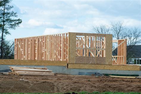 Premium Photo Foundation And Frame Plywood House