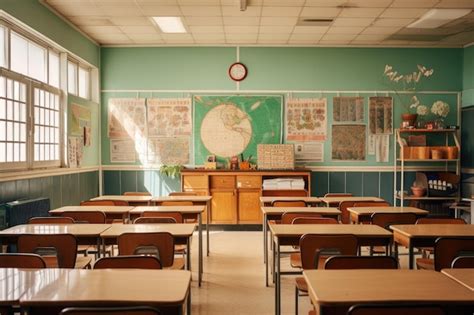 Premium Photo Classroom In A Korean School