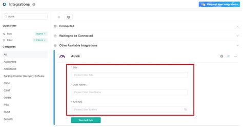 Auvik Integration Setup Mspbotsai