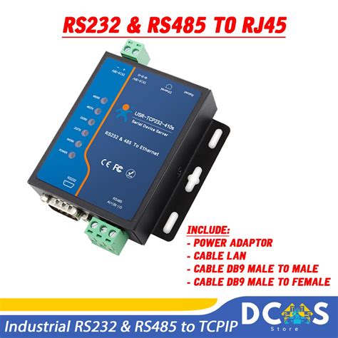Jual Rs232 Rs485 To Tcp Ip Serial Ethernet To Modbus Gateway Converter Iot Shopee Indonesia