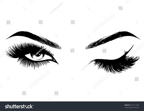 Beautiful Sexy Women Eyes Makeup Stock Vector Royalty Free