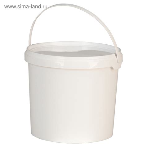 Ведро 3л круглое белое с крышкой (4539391) - Купить по цене от 66.00 ...