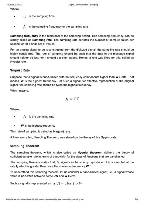 Types Of Sampling Digital Communication At William Fellows Blog