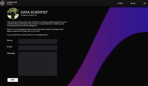 Github Inspectorfowlerpersonal Portfolio Website First Iteration On The Personal Portfolio