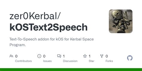 GitHub Zer Kerbal KOSText Speech Text To Speech Addon For KOS For Kerbal Space Program