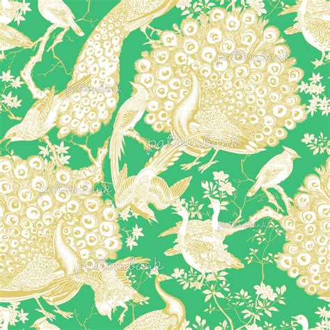 Pavo Real Exquisite Peacock Print Pattern By Exquisite Prints