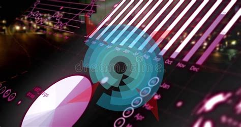Image Of Scope Scanning And Data Processing Over Globe Stock Image