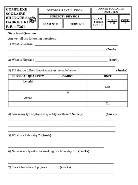 Physics Form 2 G Pdf Atoms Chemical Elements