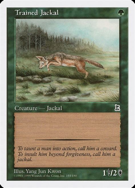 trained jackal