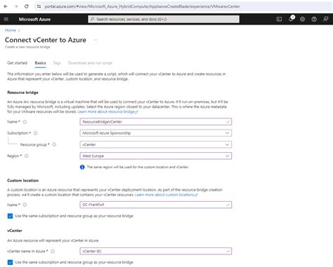 How To Set Up Arc Enabled Vmware Vsphere