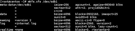 how to mount xfs filesystem