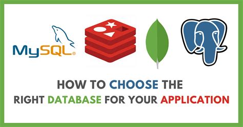 Choosing The Right Database For Your Application By Taquidevloper Sep 2023 Medium