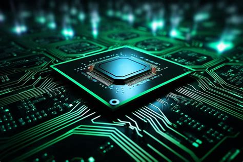 Premium Photo Microchip Machine Learning Concept