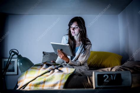 Woman Using A Digital Tablet Stock Image C033 6844 Science Photo Library
