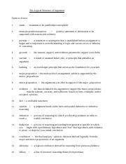 The Logical Structure Of Argument Docx The Logical Structure Of