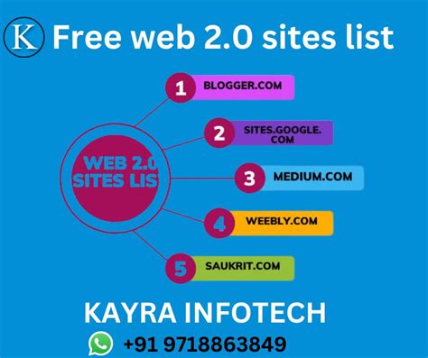 web 2 0 submission sites list free web 2 0 sites list