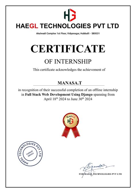 Manasa T On Linkedin Done With Internship 🥳🥳🥳